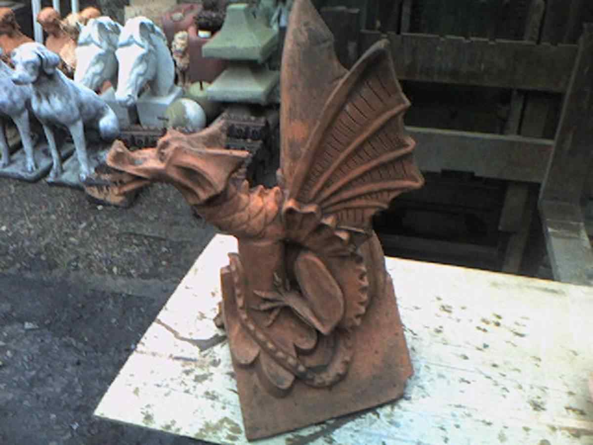 Somerset dragons and special relevance to dragon finials